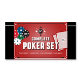 Complete Poker Set, Texas Hold'em Poker Set & Blackjack Card Game, for ...