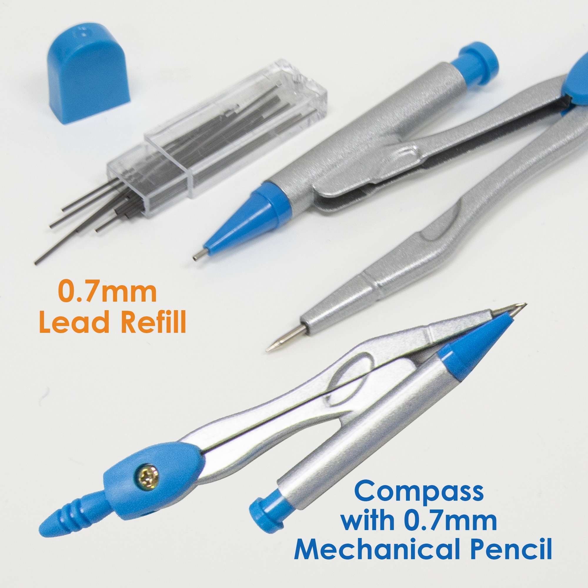 Buy BAZIC Math Geometry Set 9 Pieces for Students, Storage Box, 3-Pack ...