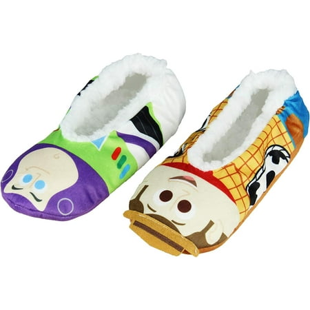 Disney Toy Story Slippers Woody And Buzz Lightyear Slipper Socks with ...