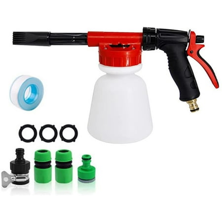 Car Wash Foam Gun, Adjustable Hose Wash Sprayer & Ratio Dial/Snow Foam ...