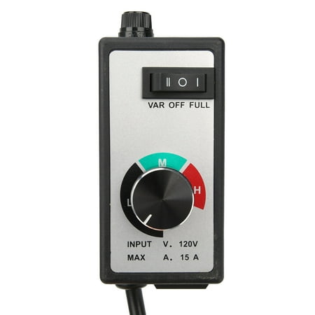 US Plug Fan Speed Controller, 120V 1500W Fan Variable Adjuster, Pumps Massagers For Lights ...