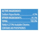 Great Value Low-Splash Bleach, 43 fl oz for household disinfecting and ...