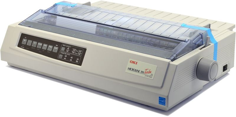Restored OKI Microline 391 24-Pin Impact Dot Matrix Printer High-Speed ...