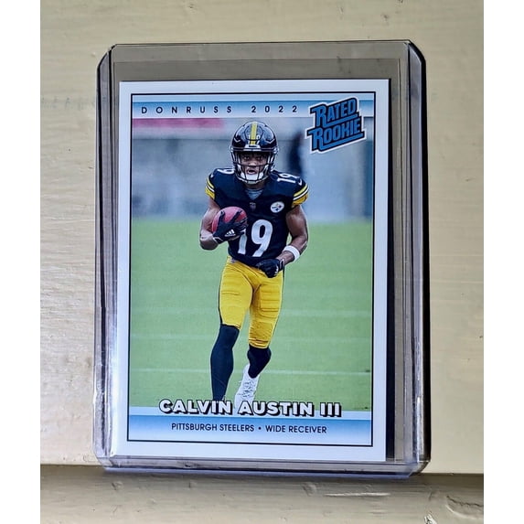 Calvin Austin III 2022 NFL Panini #40 Rated Rookie Retro Football Card ...