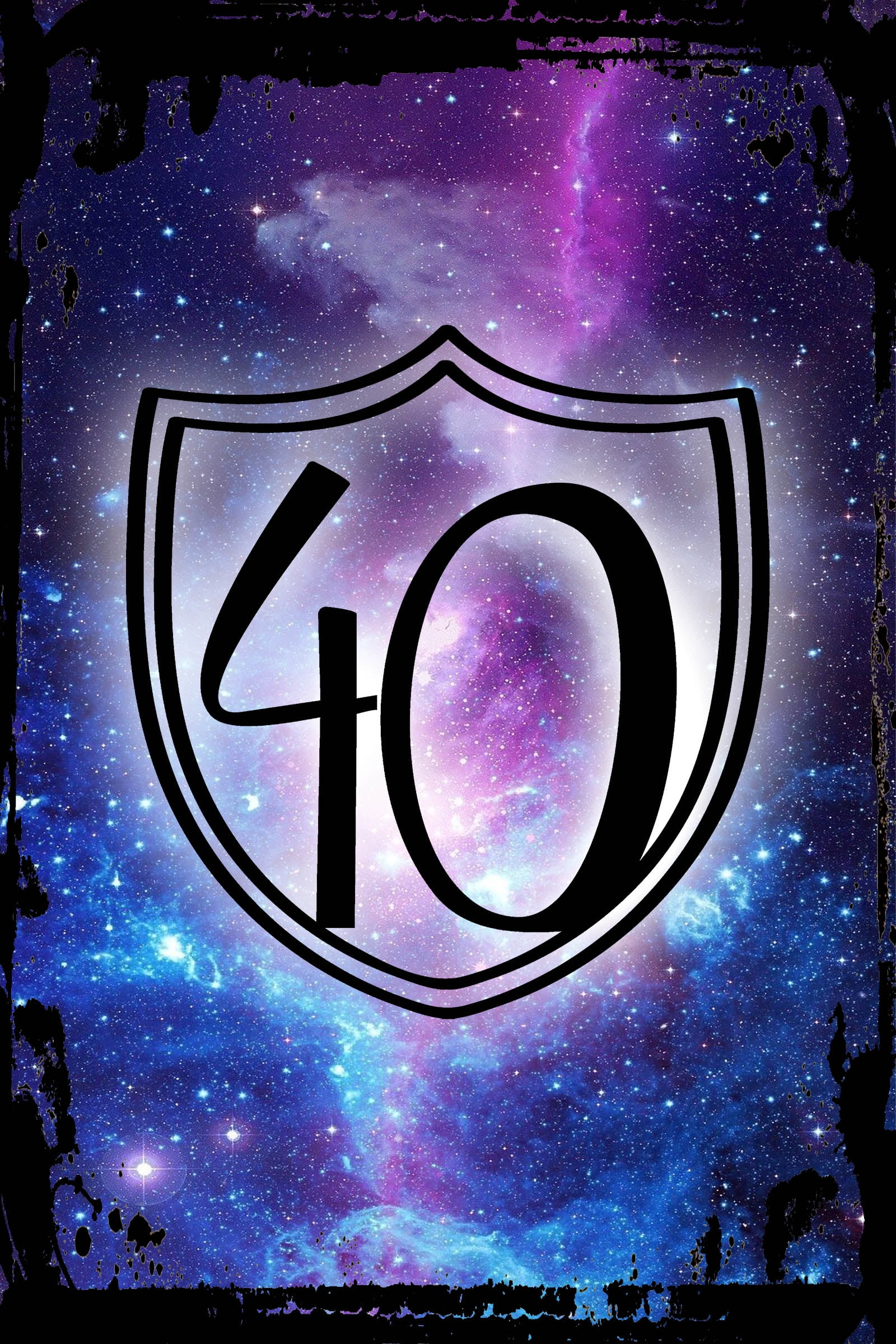 Galaxy Inspirational Wall Art 40 plaque forty birthday getting older ...