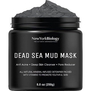New York Biology Dead Sea Mud Mask - Pore Reducer, Acne Treatment, Skin ...