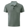 Aueoeo Mens Basic Short Sleeve Shirt Breathable Collared Top, Ideal for ...
