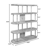 4-Shelf Open Display Wood Bookcase in Natural by Pulaski Furniture ...