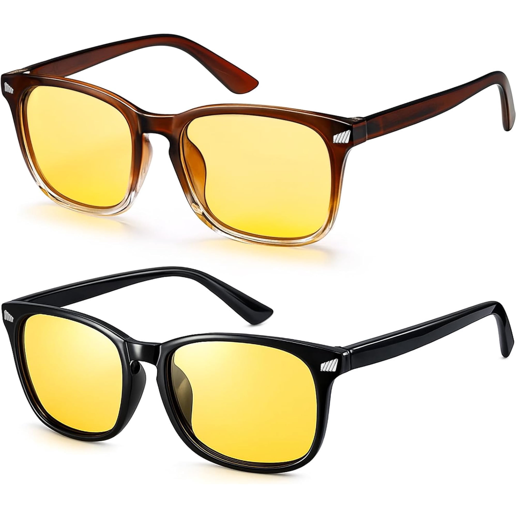 Click here for Nobrand Two Pairs Of Night Vision Driving Glasses... prices