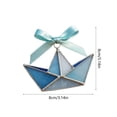 cpengpj Sea Glass Bow Ribbon Metal Pendant, Multicolor Iron Christmas ...