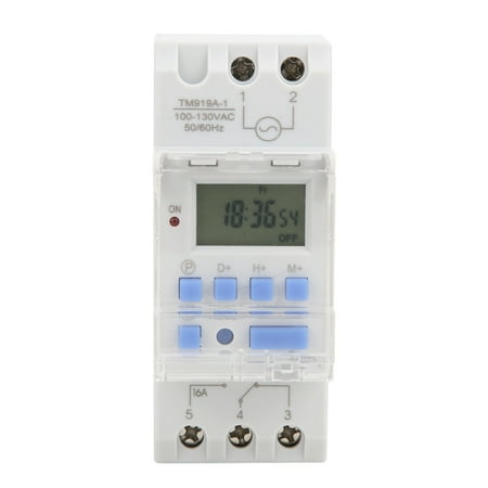 Timer Switch Timer On Off Programmable Timer Switch 100-130V AC 16A ...