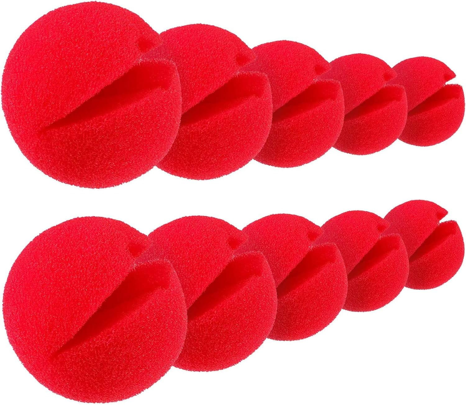 10 Packs 10/40 Pack Red Clown Nose Red Foam Sponge Nose for Halloween ...