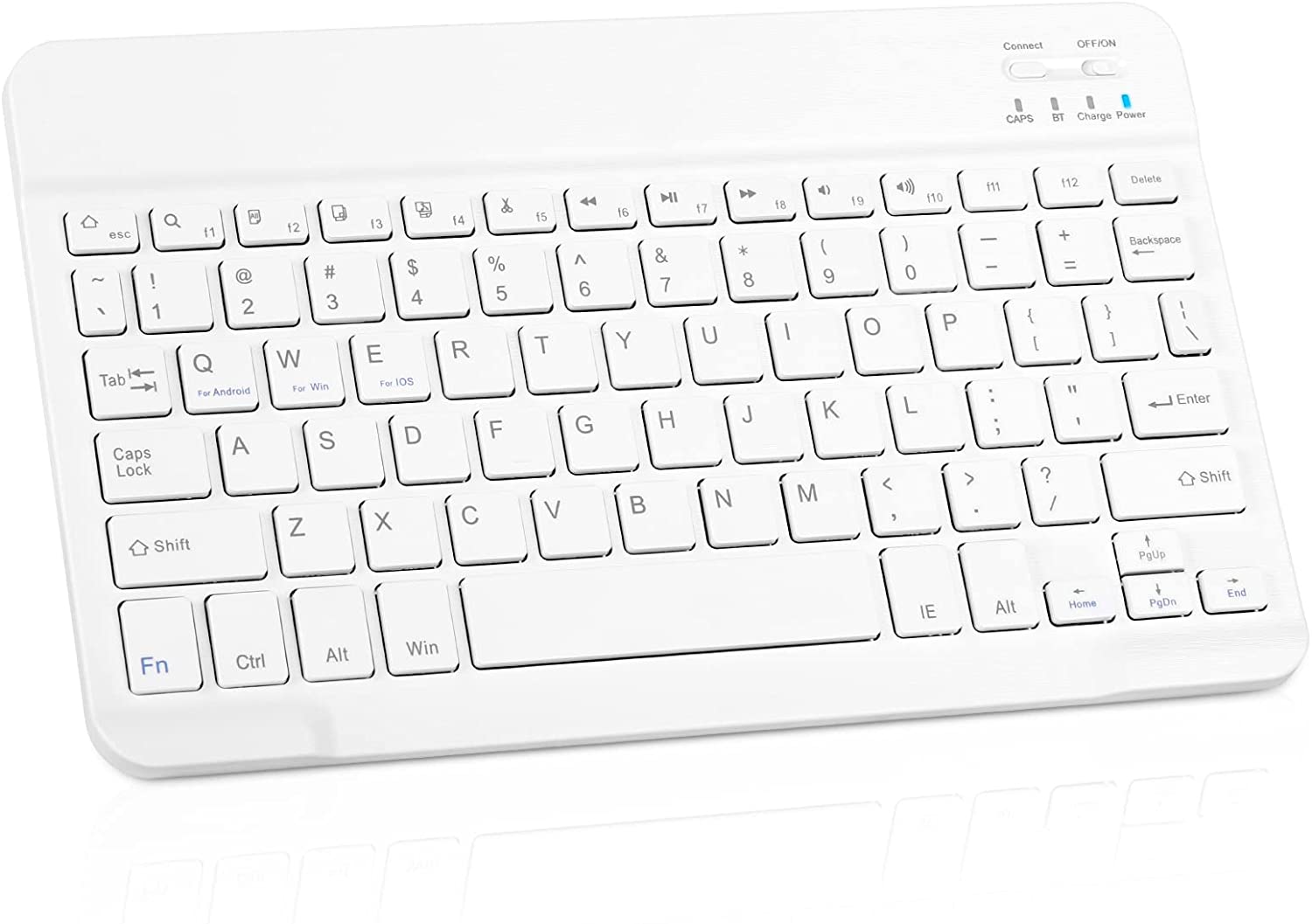 Ultra-Slim Bluetooth rechargeable Keyboard for ZTE Axon 30 Ultra 5G and ...