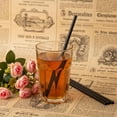 100 Pcs Black Cocktail Straws, 5.12 Inch Short Disposable Plastic Small ...