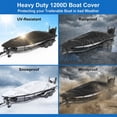 SHELTUSE 1200D Universal Boat Cover-20'-22'L Heavy Duty Boat Cover with ...
