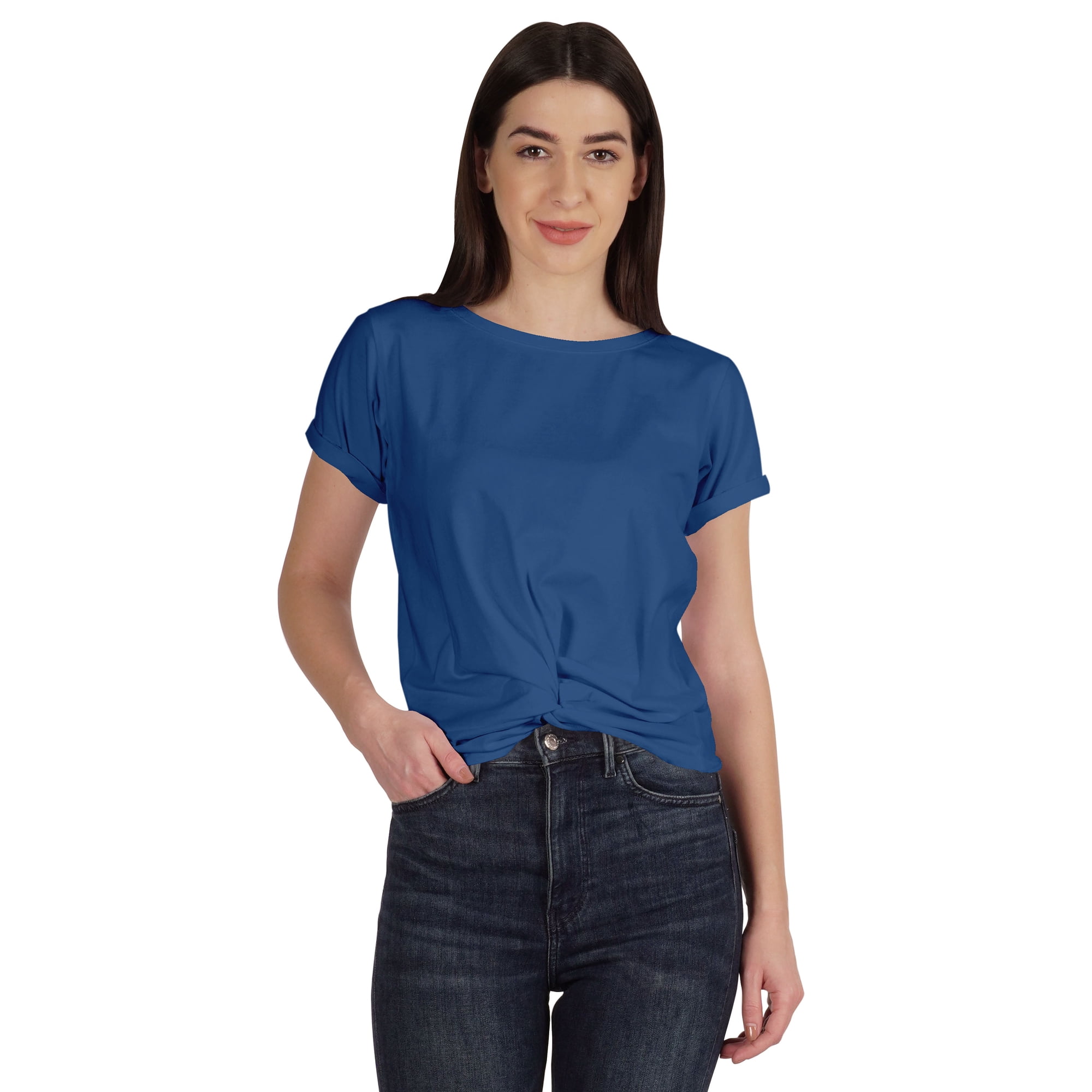 Click here for Inkmeso Summer Twist Front Knot Crop Top For Women... prices