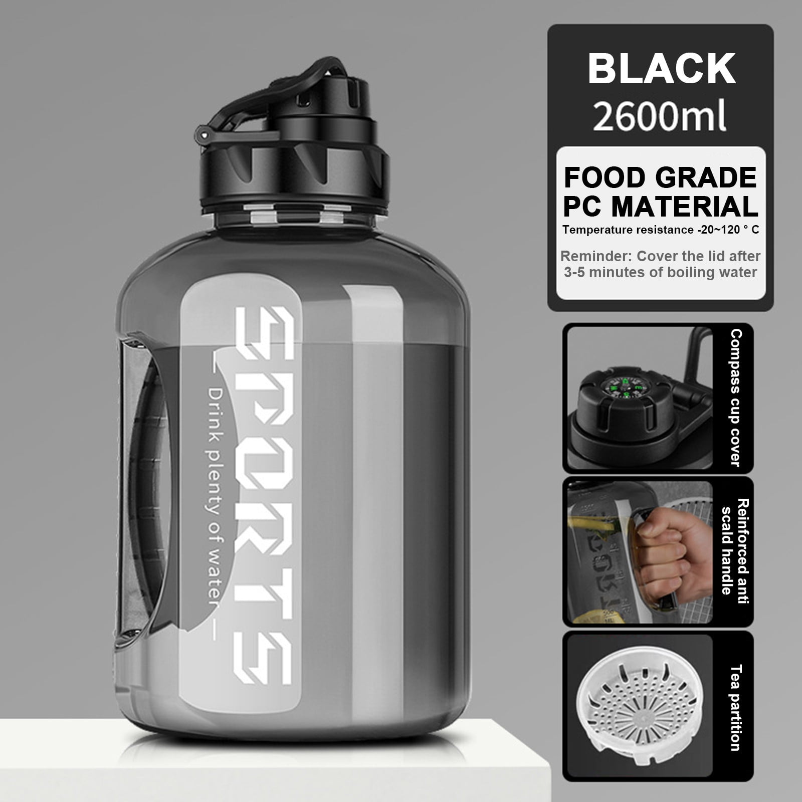 Click here for Egnmcr Large Capacity Water Cup  Mens And Womens S... prices