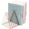 Torubia File Organizer Triangle Iron Desktop Storage Book Rack ...
