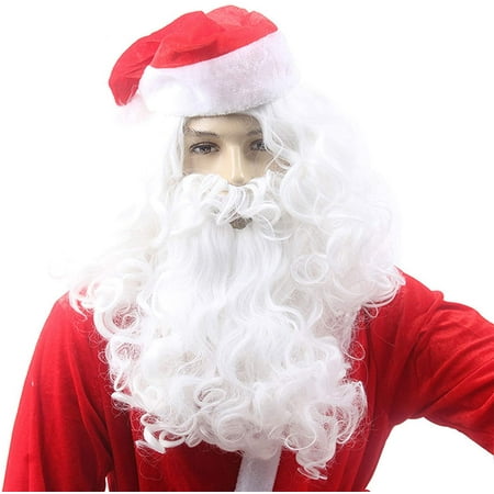 Santa Beard Long Beard Santa Costume Accessory Realistic Santa Beard ...
