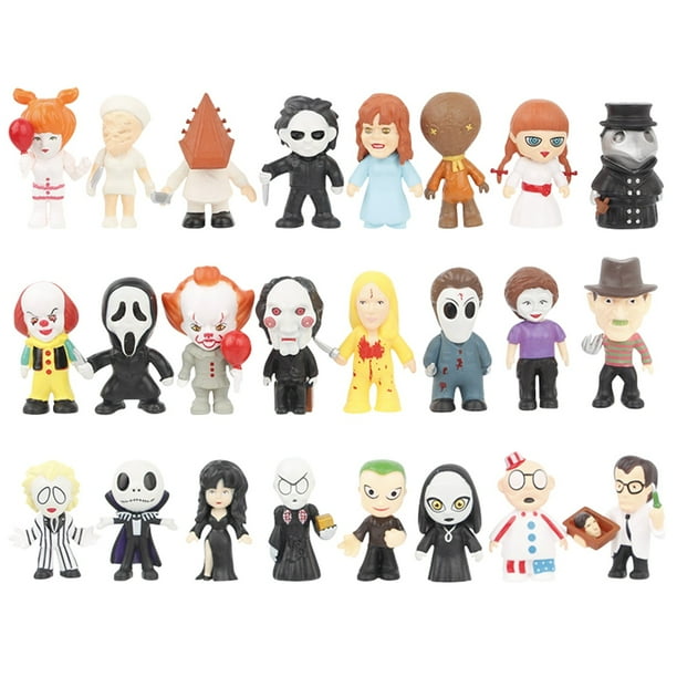 KEVCHE 24 Piezas Figuras de Terror, Jason Voorhees Chucky Ghostface ...