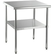 GRIDMANN 24 x 24 Inch Stainless Steel Table w/ Undershelf, NSF ...