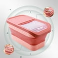 ZZkhGO Dog Food Storage Container Airtight, Foldable Pet Food Bin with ...
