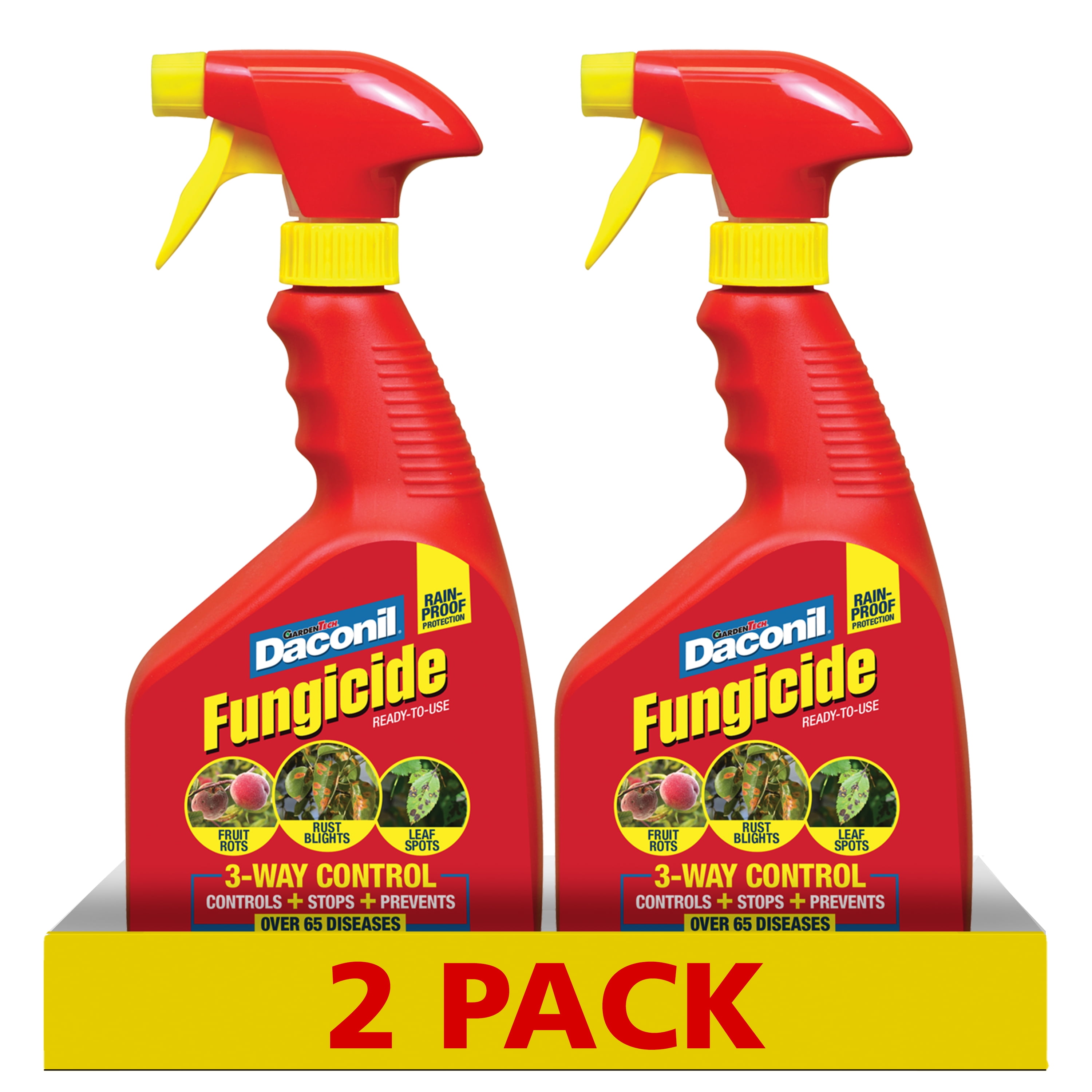 Garden Tech Daconil Fungicide 3-Way Control Spray, 32 oz. (2 Pack ...
