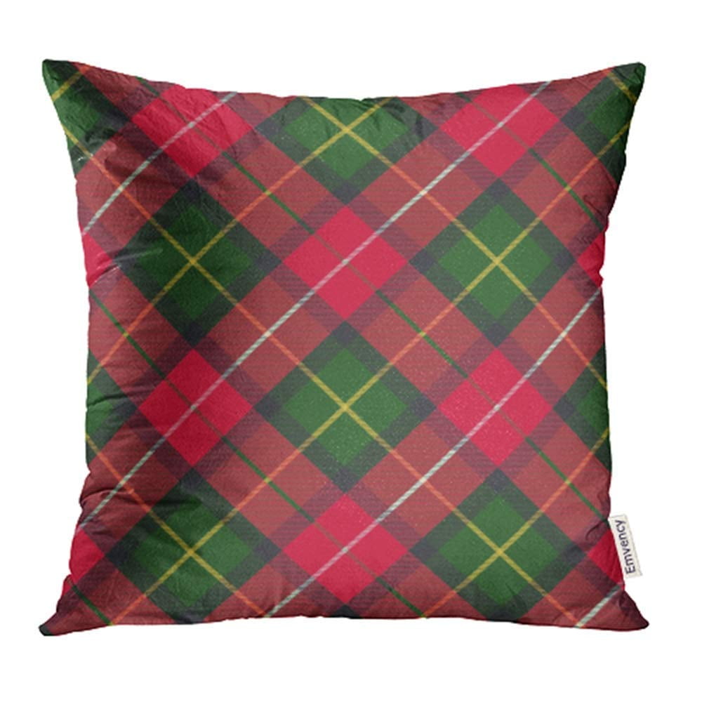 USART Red Abstract Tartan Plaid Diagonal Green British Celtic Check ...