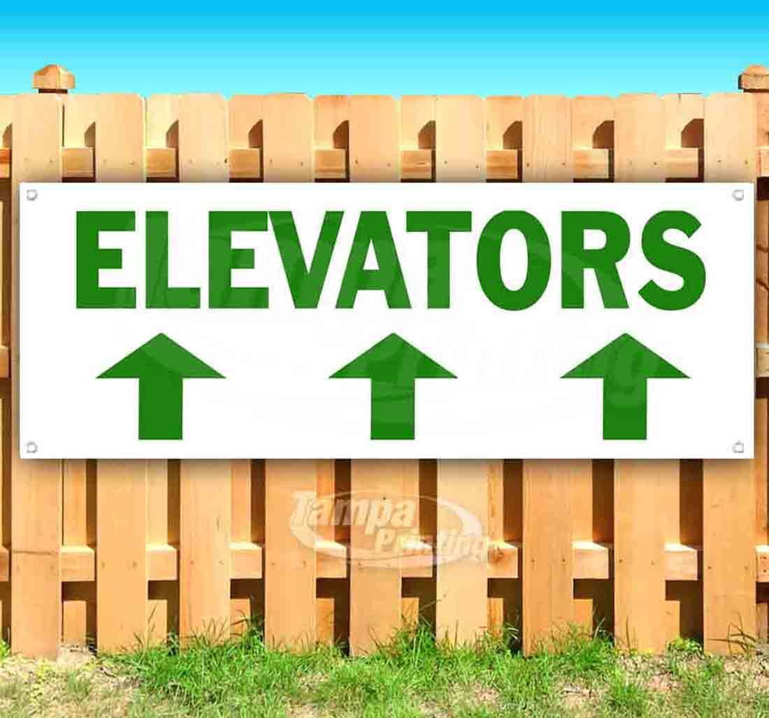 Elevators 13 oz Vinyl Banner With Metal Grommets - Walmart.com