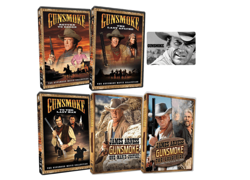 Gunsmoke: All James Arness Movie Series - 1 2 3 4 5 (DVD) - Walmart.com
