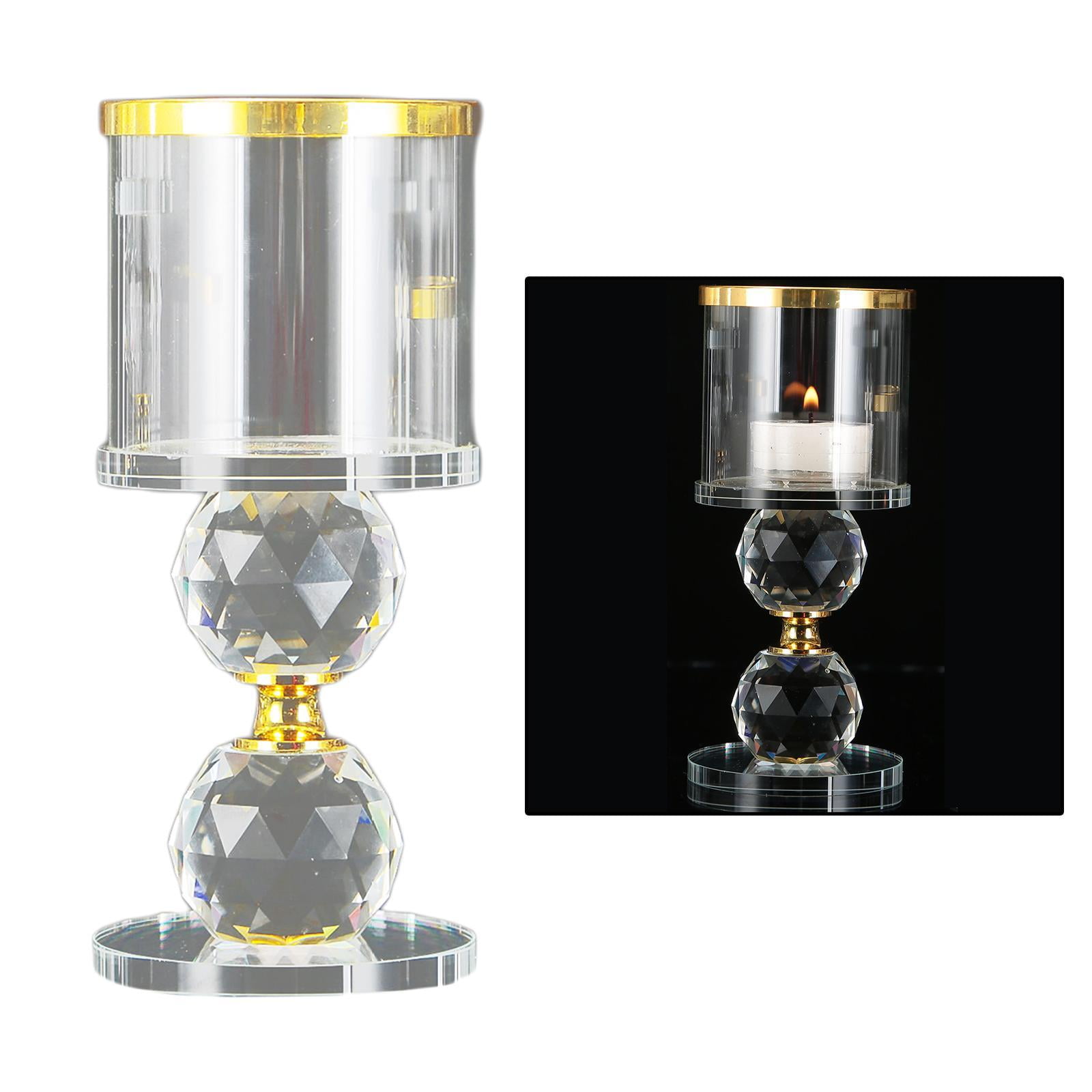 Candle Holders Decorative Desktop Candlestick for Decor Double Ball ...