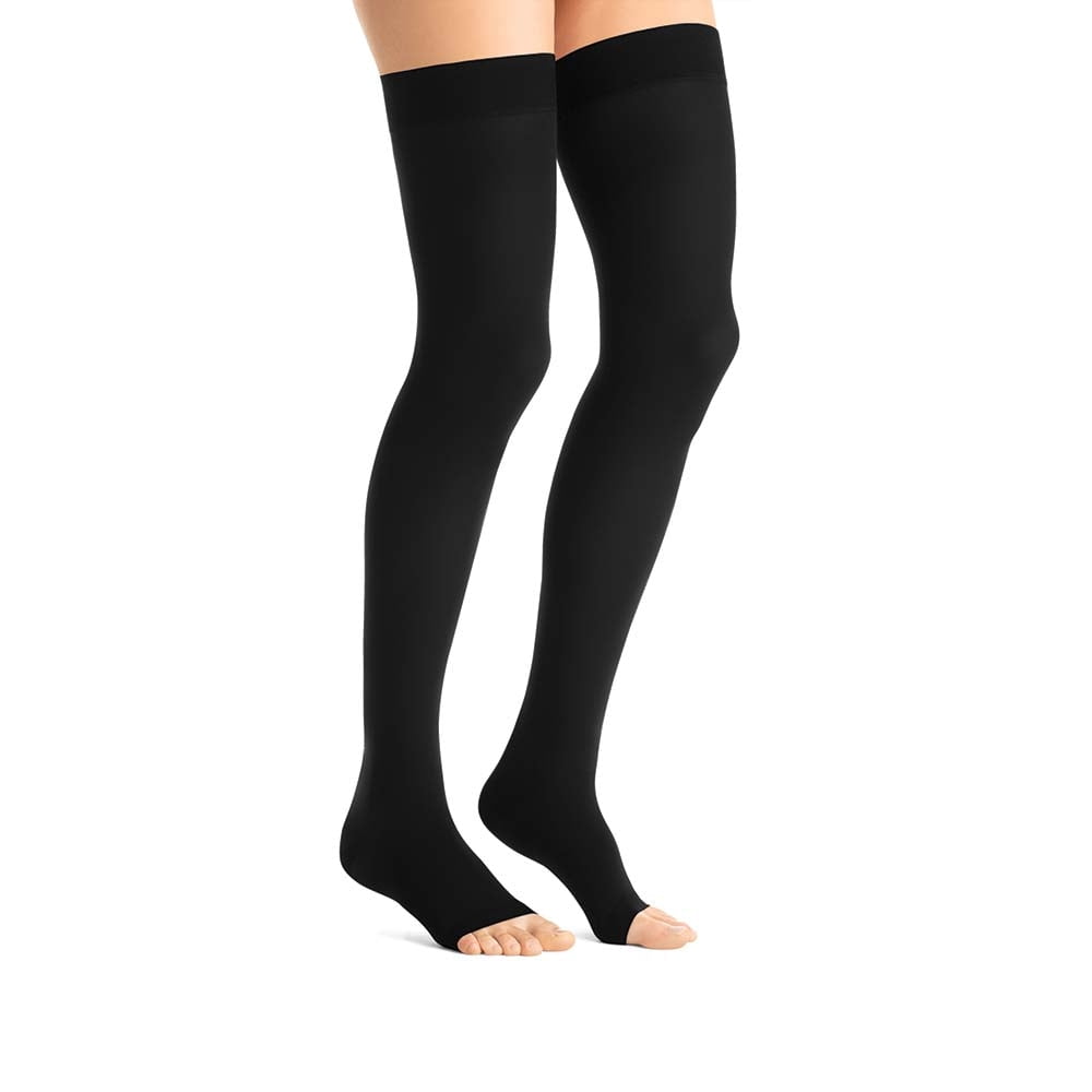 JOBST Opaque Compression Stockings, 30-40 mmHg, Thigh High, Silicone ...