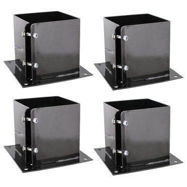 BISupply No Dig 6x6 Post Anchor 4pk Bolt Down Post Base Wood Post ...