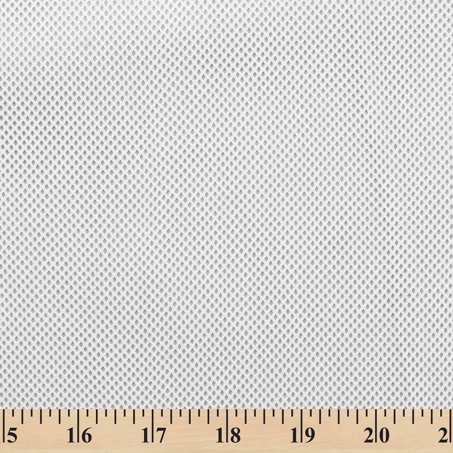 Polyester Knit Diamond Mesh Fabric - White Sheer Polyester 63" By The ...