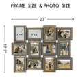 Vintage 18x25 Photo Frame - 12 Openings for 6x4 Photos - Rusted Gold ...