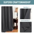 H.VERSAILTEX Short Blackout Curtains 54 Inch Length Thermal Insulated ...