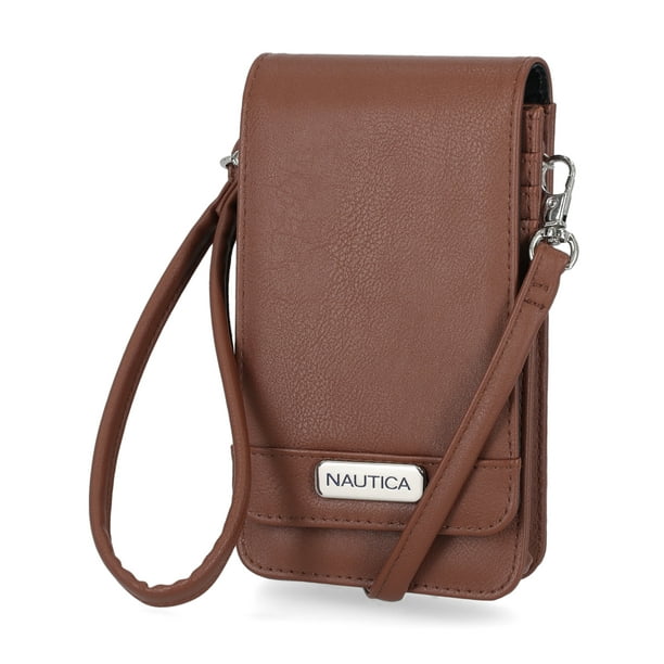 Nautica Catalina Vegan Leather RFID Womens Crossbody Cell Phone Purse ...