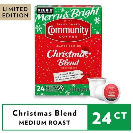 Community Coffee Christmas Blend Pods for Keurig K-Cups 24 Ct – Walmart ...
