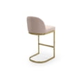 Chic Home Airlie PU Leather Upholstered Half-Moon Bar Stool - Walmart.com