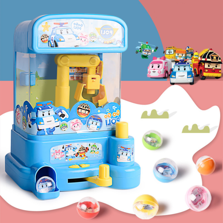 Jzenzero Mini Claw Machine Robocar Poli Catching Capsule Toys ...