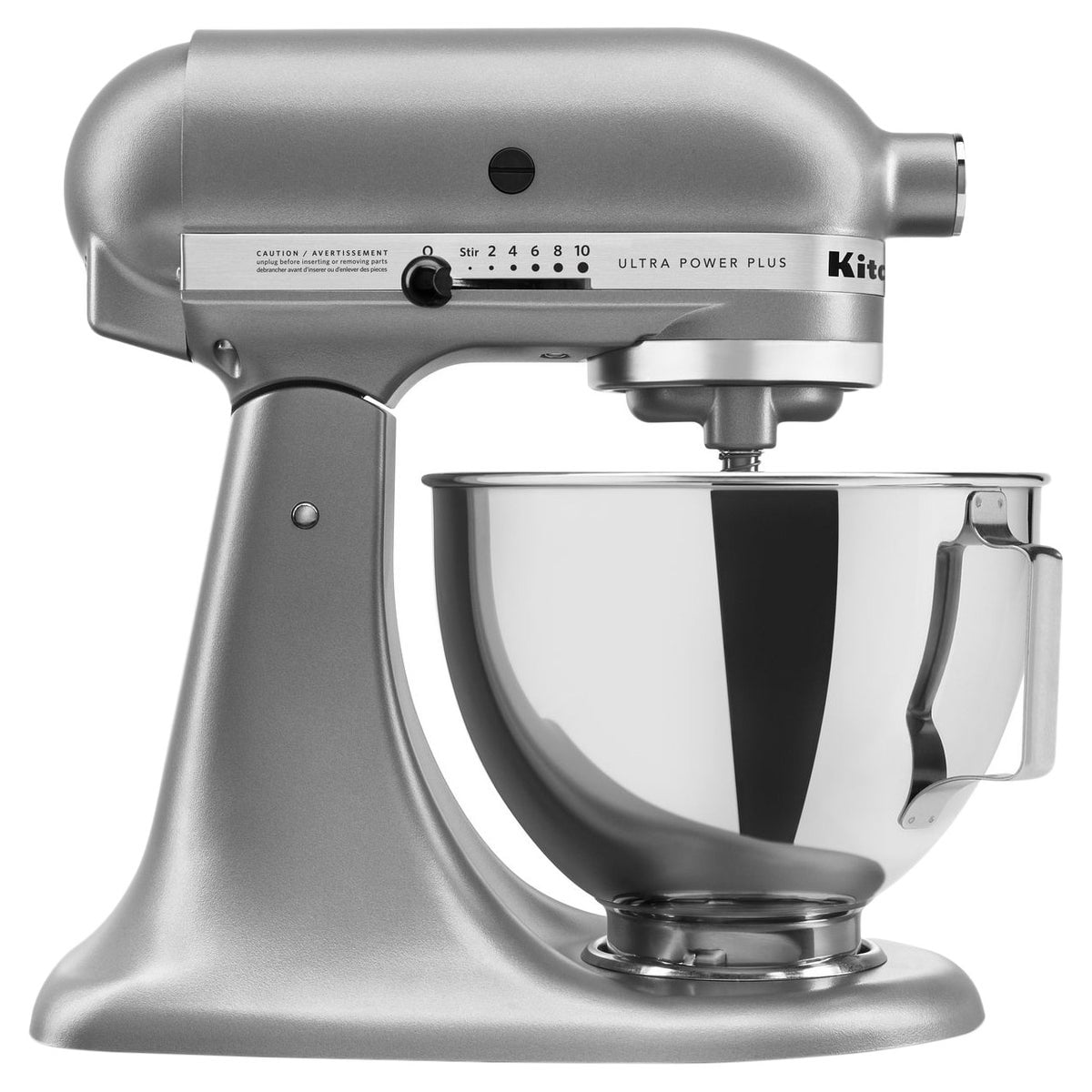 KitchenAid 4,3 L (4,5 qt.) Batteur sur Socle Ultra Puissance Argent ...