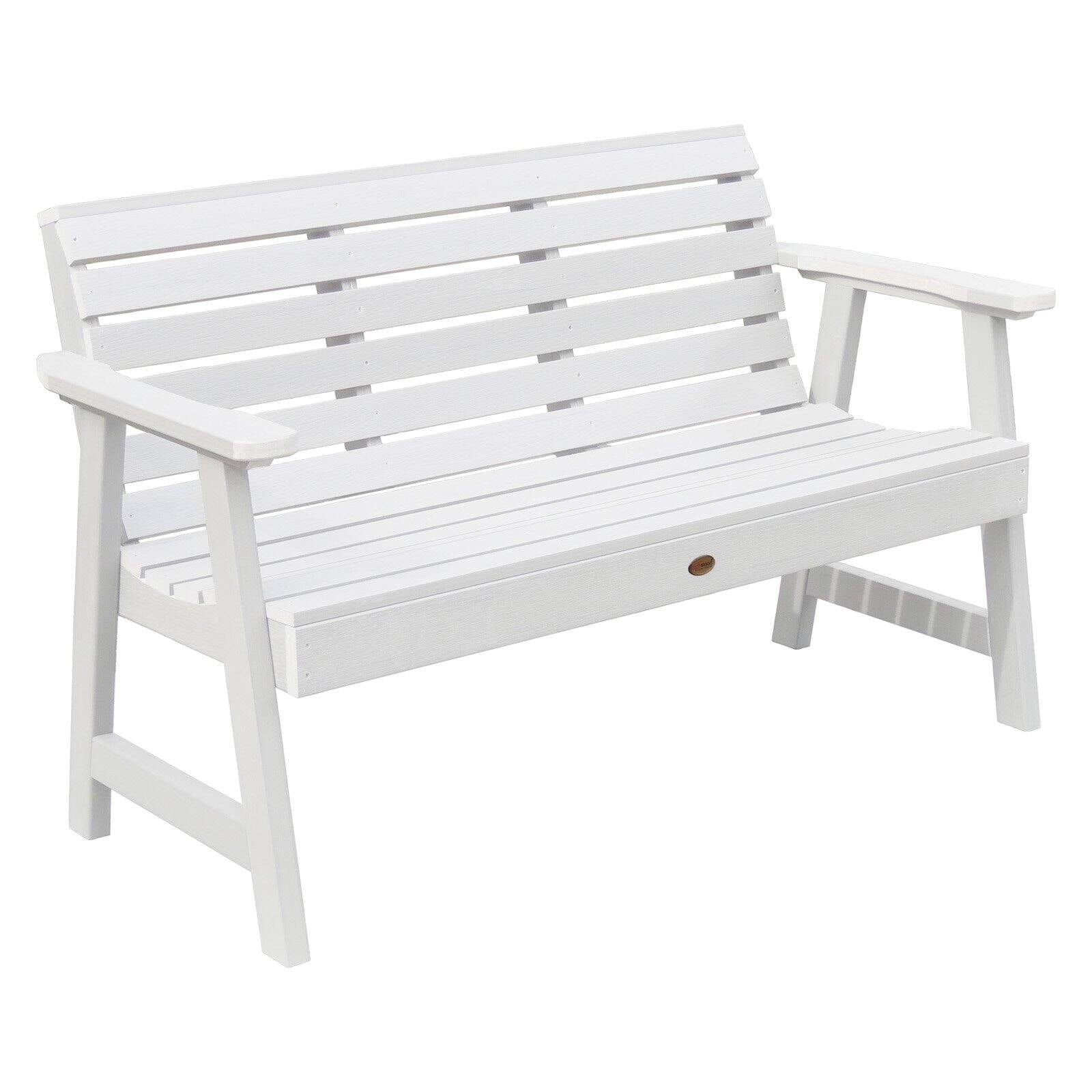 highwood® Weatherly Poly Lumber Bench with Back - Walmart.com