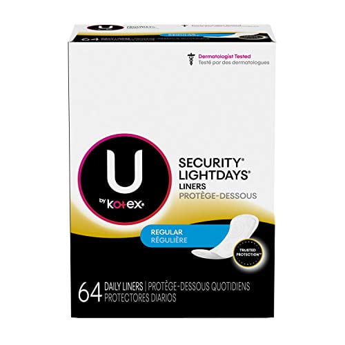 Kotex Lightdays Pantiliners Unscented Regular 64 ct - Walmart.com