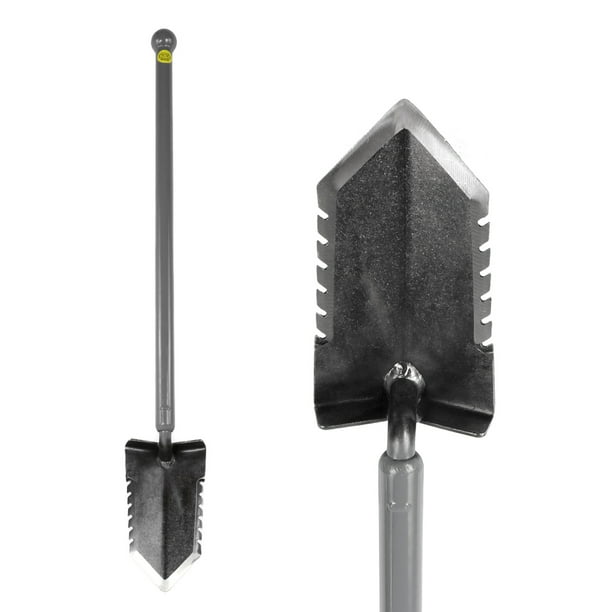 Lesche Sampson Pro-Series Ball Handle Shovel with Double Serrated Blade ...
