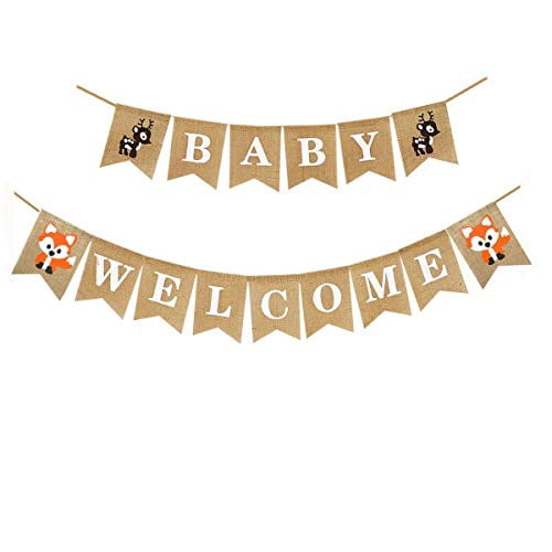 Party Supplies Welcome banner Welcome class sign Woodland welcome ...