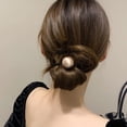 4 count Metal Ball Elastic Hair Ties, Ball Elastic Ponytail Hair Cuff ...