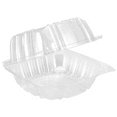 VeZee 5" Clamshell Clear Plastic Hinged Lid Containers Use for Take-out ...