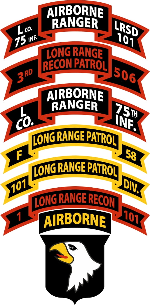 3.8 Inch 101st Airborne Division, 1st BDE Long Ranger Reconnaissance ...