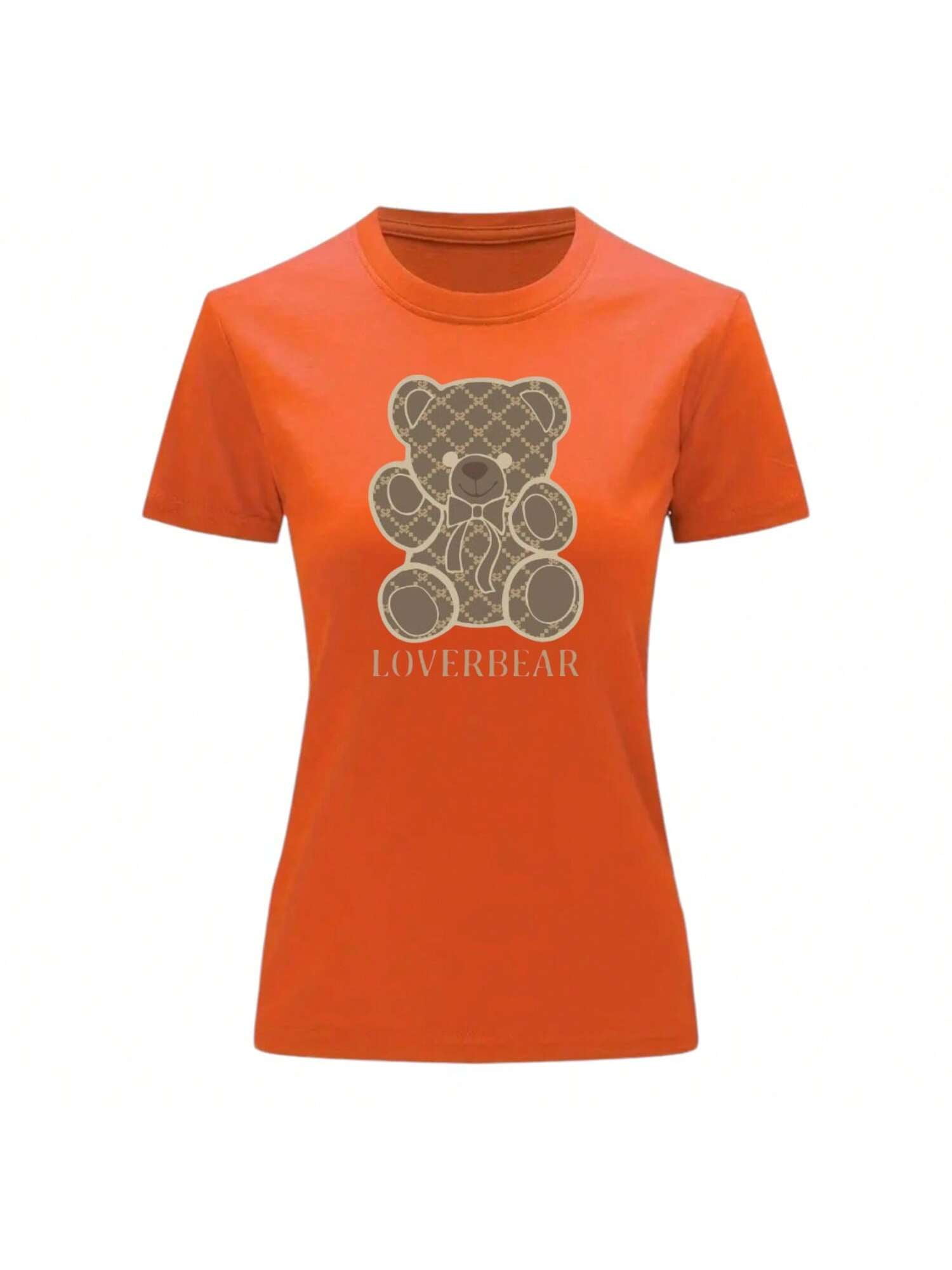 Playera Blusa Con Impresion De Oso LoverBear Con Fondo De Dinero Ropa ...