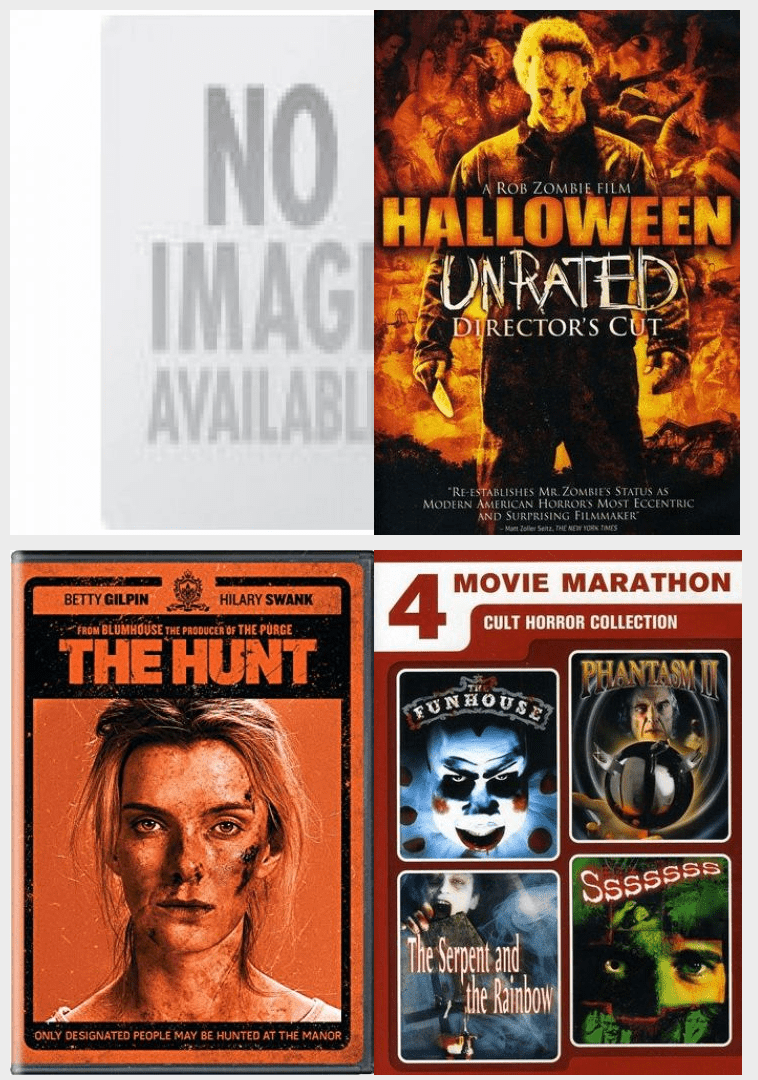 Horror 4 Pack DVD Bundle: The Shining, Halloween Unrated Directors Cut ...
